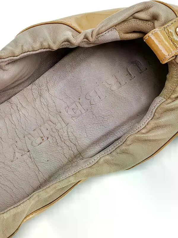 Burberry Scrunched Spiked Ballet Flats