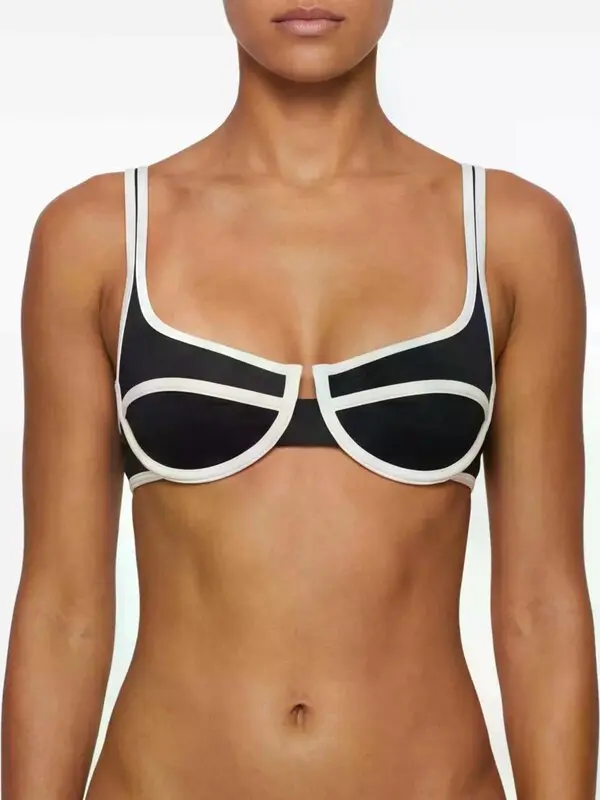 MC2 SAINT BARTH Underwired Bikini Top With Contrasting Trim