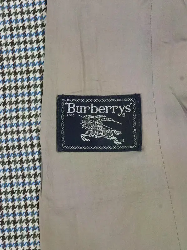 Burberry Houndstooth Velvet-collar Blazer