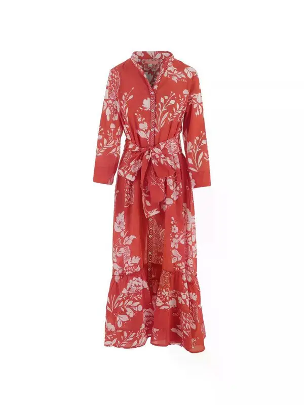 PEP'S Floral Print Ruffled Midi Dress