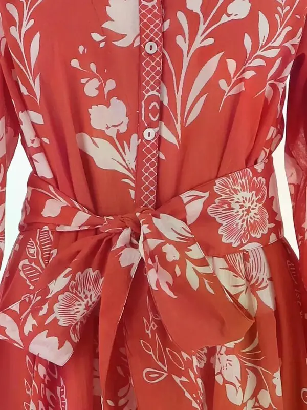 PEP'S Floral Print Ruffled Midi Dress