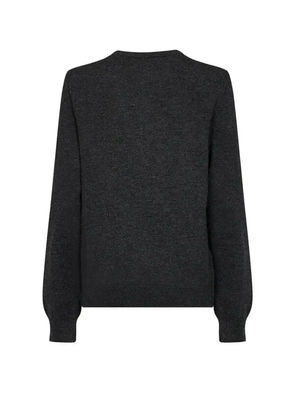 Play Comme Des Garcon Heart Appliqué Cardigan
