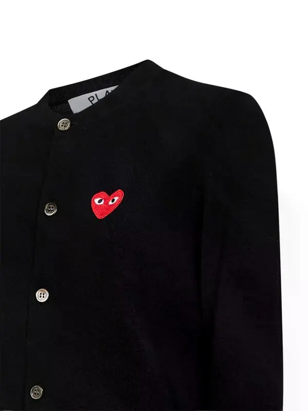 Play Comme Des Garcon Cardigan With Heart Patch