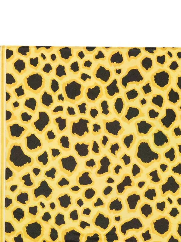 Versace 2000s Leopard-print Scarf