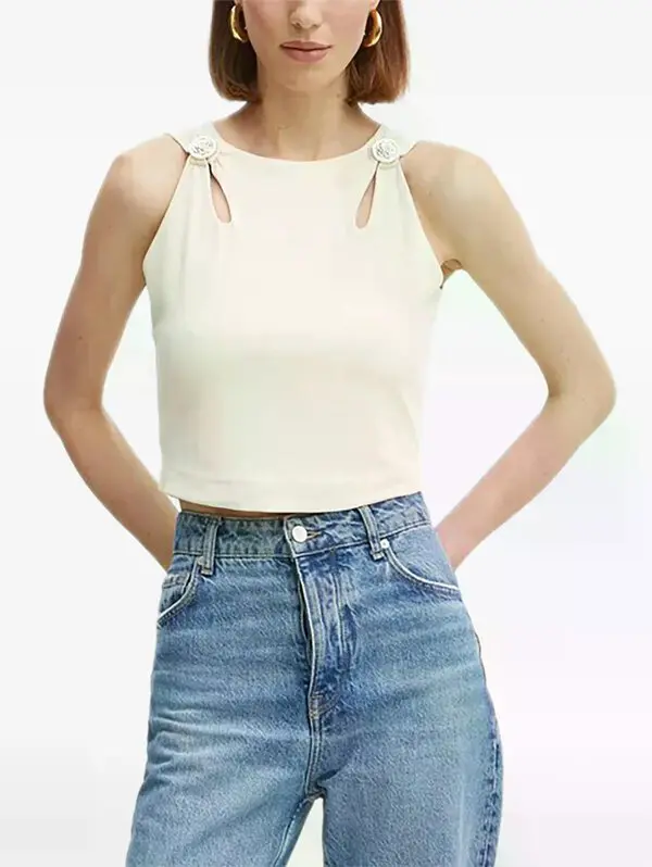 Guess Embellished Cutout Tank Top