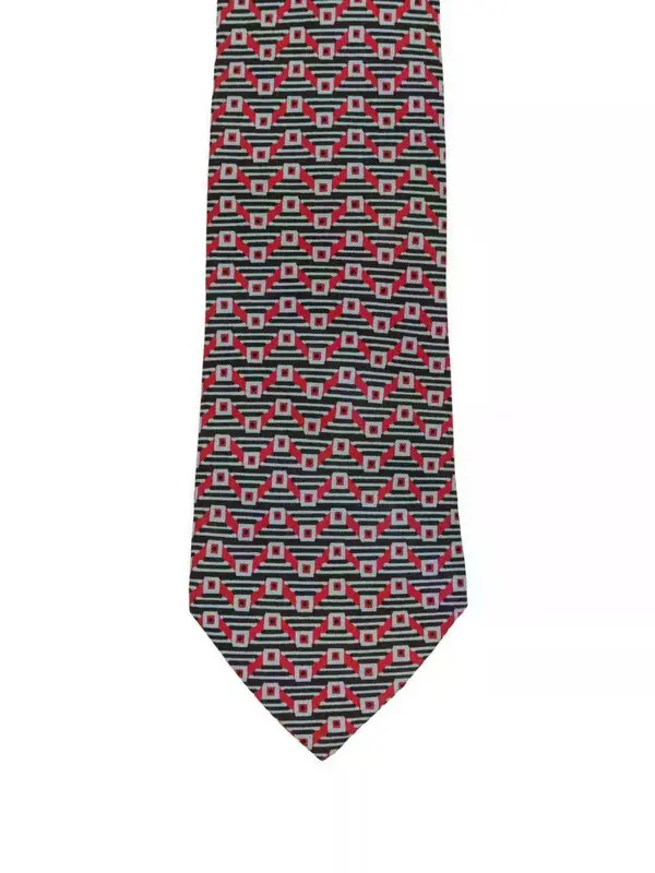 Hermès Geometric Silk Tie
