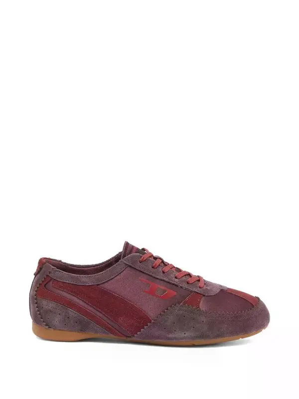 DIESEL® D-mile Low Ii Suede-panelled Sneakers - Red