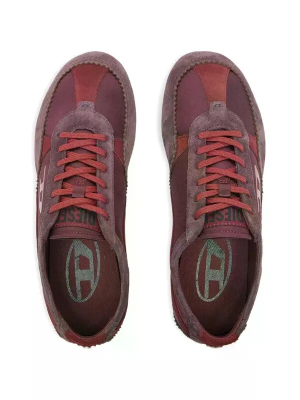 DIESEL® D-mile Low Ii Suede-panelled Sneakers - Red