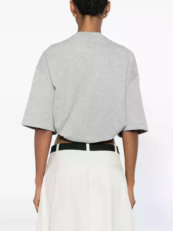MERYLL ROGGE Cropped T-shirt With Knot Detail