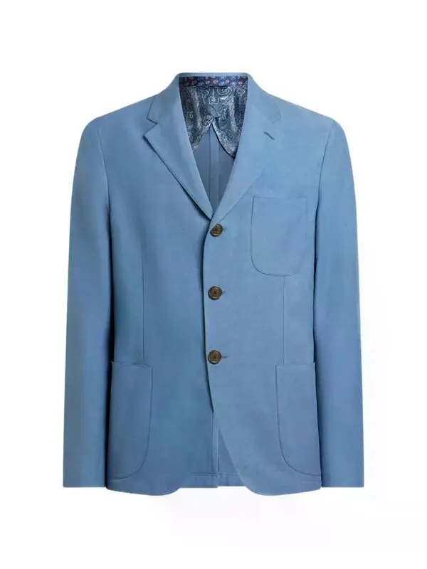 Etro Single-breasted Patch-pocket Blazer