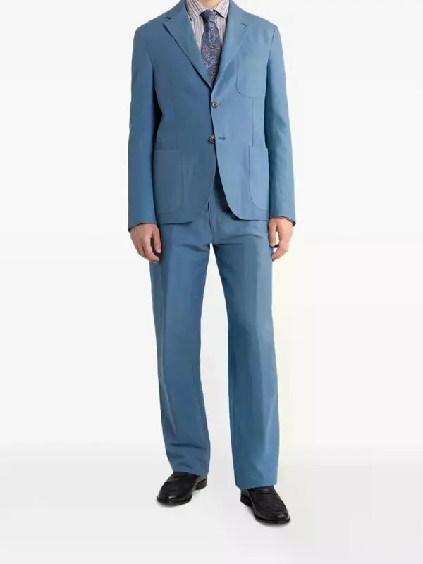 Etro Single-breasted Patch-pocket Blazer