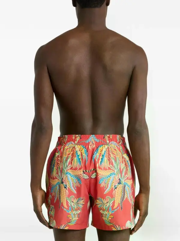 Etro Palm Tree Print Swim Shorts