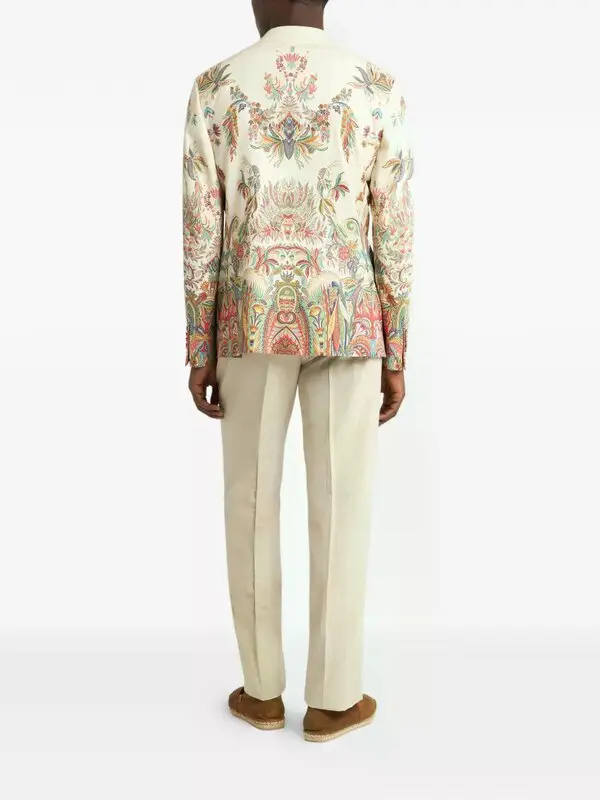 Etro Floral-print Single-breasted Blazer