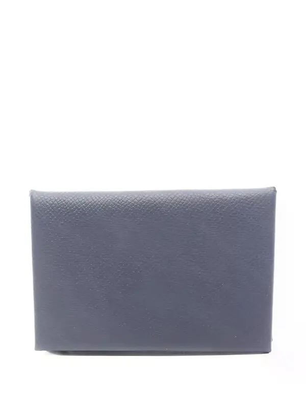 Hermès Calvi Coin Purse - Blue