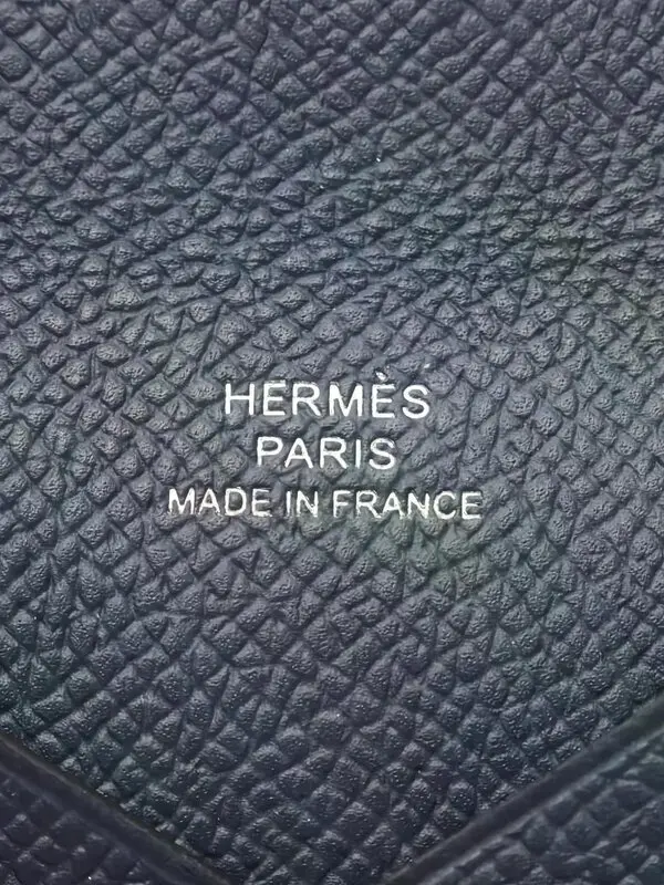 Hermès Calvi Coin Purse - Blue