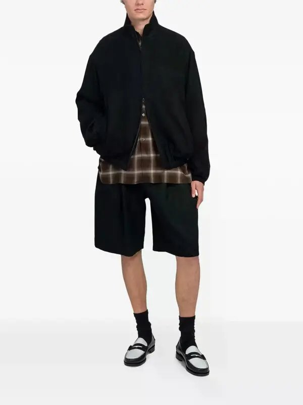 SSSTEIN Pleated Wide-leg Shorts