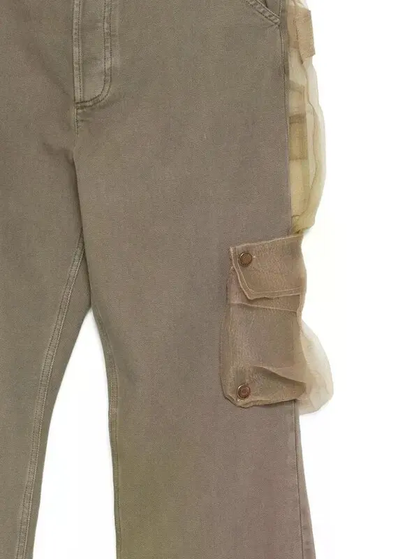 MAGLIANO Tulle Overlay Cargo Pants