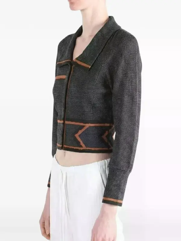 KIKO KOSTADINOV Cropped Jacket With Contrasting Trim