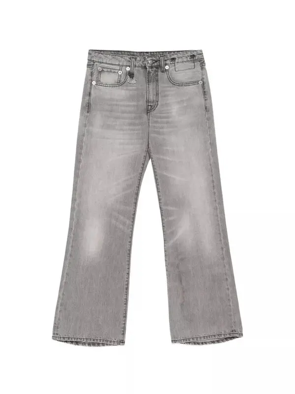 R13 Faded Whiskered Denim Jeans