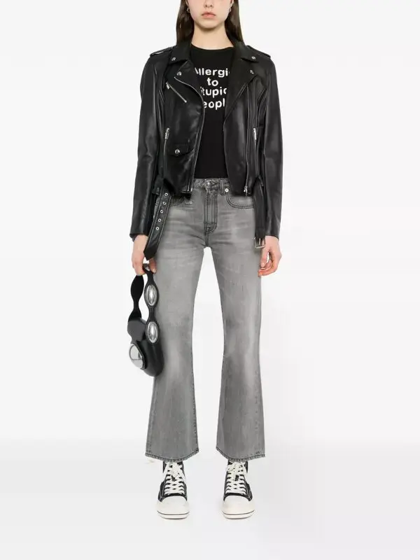 R13 Faded Whiskered Denim Jeans