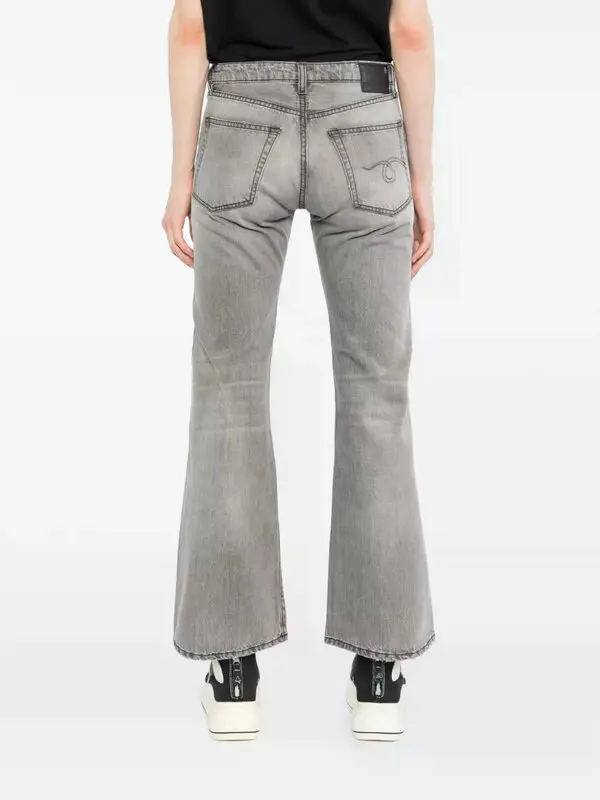 R13 Faded Whiskered Denim Jeans