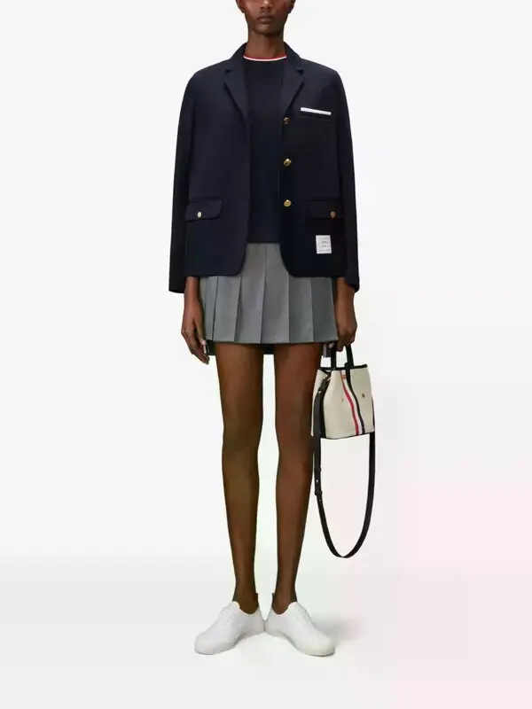 Thom Browne Cotton Piqué T-shirt - Blue