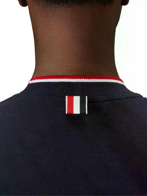 Thom Browne Cotton Piqué T-shirt - Blue