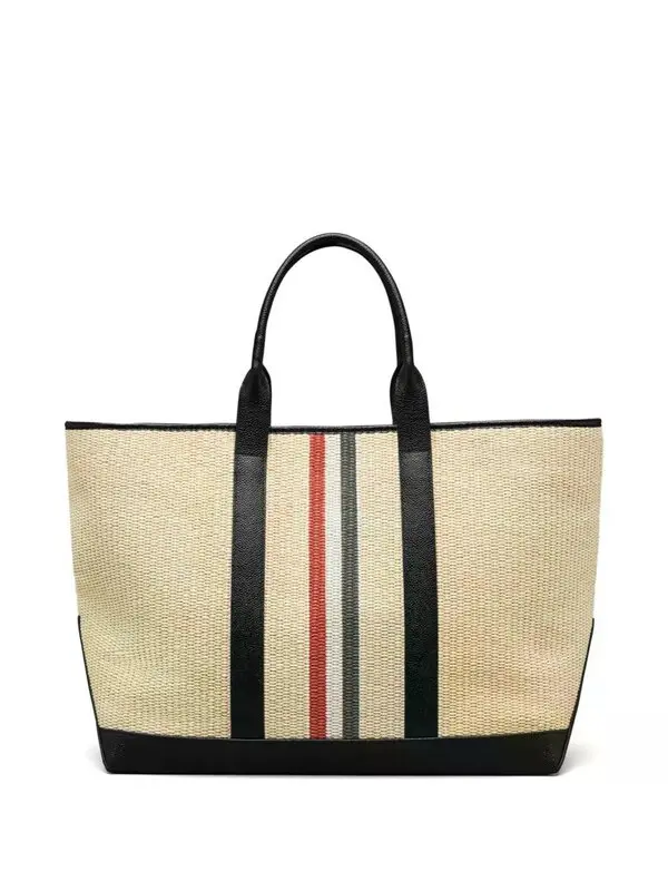 Thom Browne Raffia Tote Bag