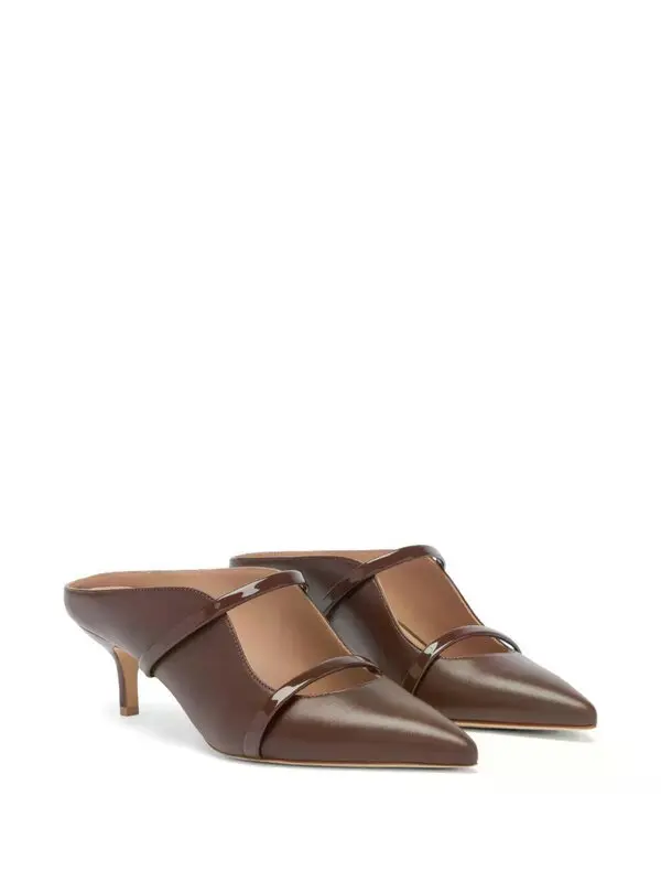 MALONE SOULIERS Maureen Leather Mules - Brown