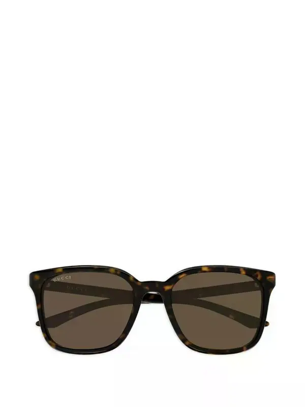 Gucci Square Frame Sunglasses - Brown
