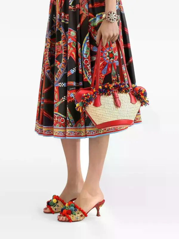 Dolce & Gabbana Raffia Capri Bag