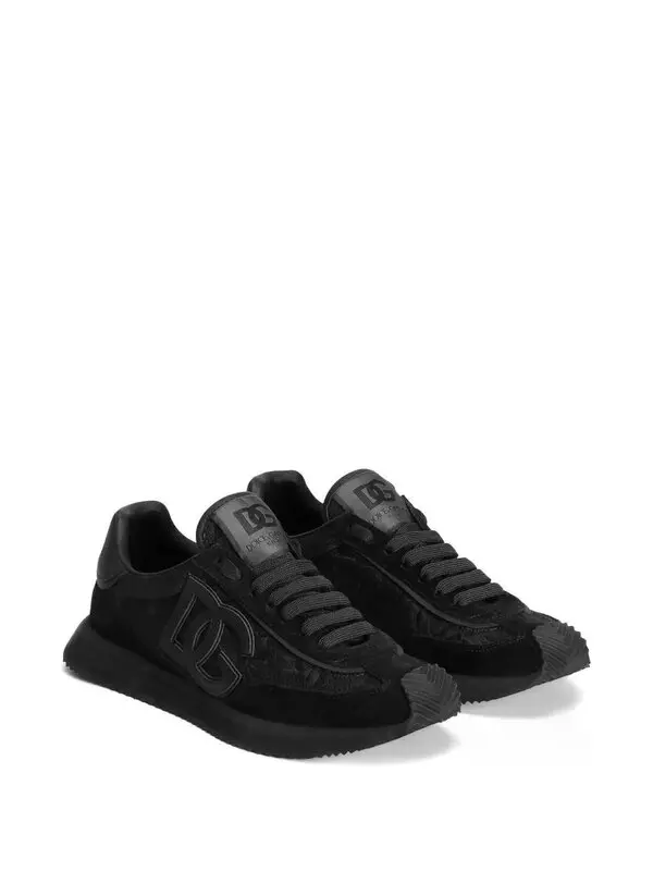 Dolce & Gabbana Dg Cushion Fabric Sneakers - Black