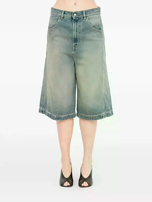 Andrea Ya'aqov Denim Knee-length Shorts