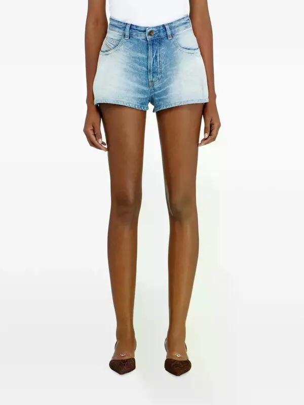 DIESEL® Wide Leg Denim Shorts