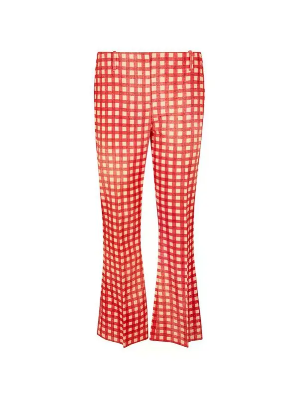 Ermanno Scervino Gingham Check Flared Trousers