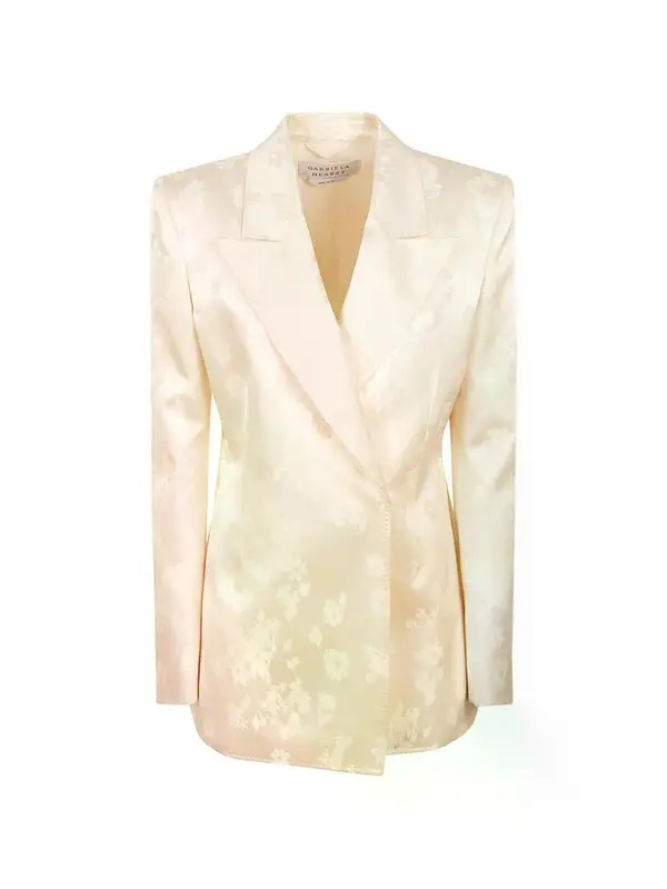 Gabriela Hearst Floral-jacquard Double-breasted Blazer