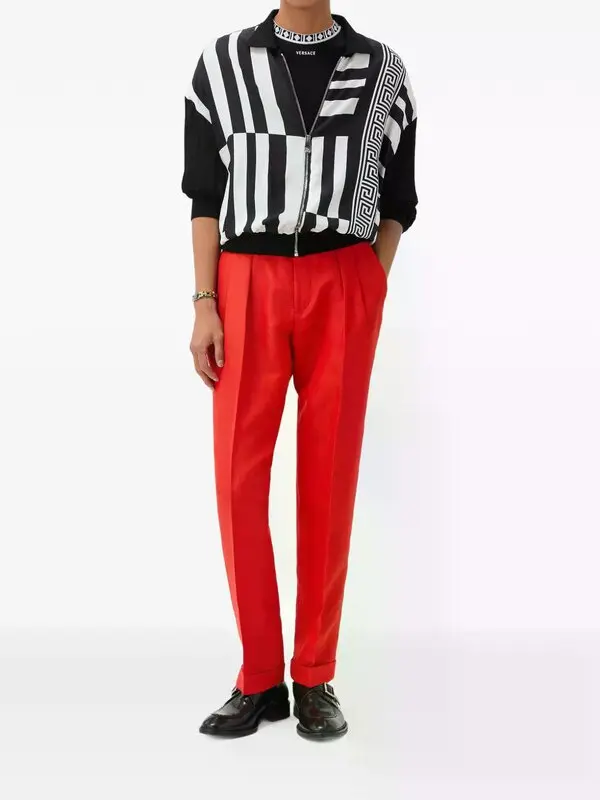 Versace Wool-linen Formal Trousers