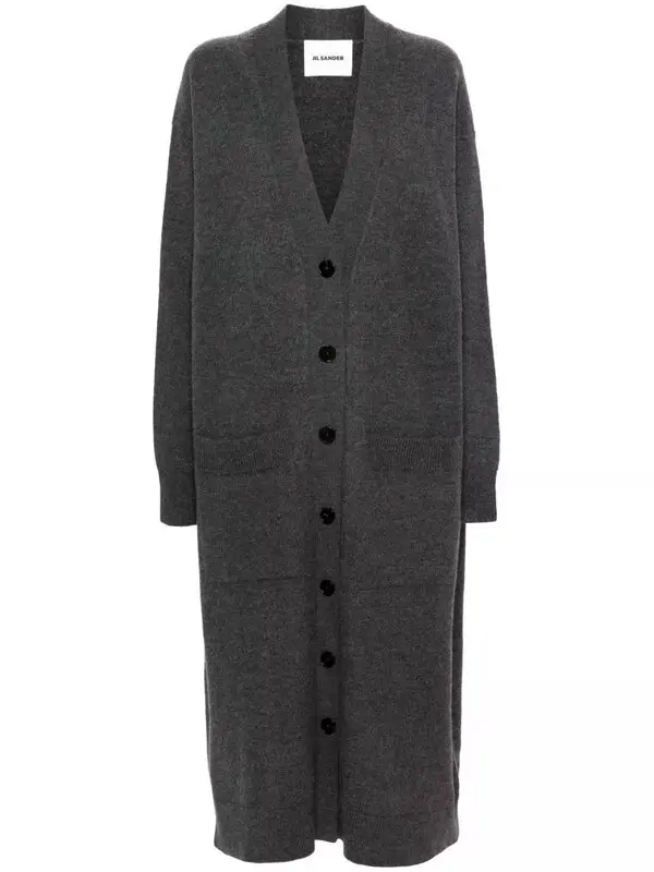 JIL SANDER V-neck Wool Cardigan