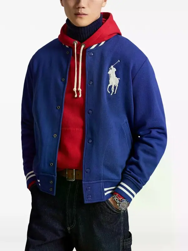 Polo Ralph Lauren Embroidered Fleece Baseball Jacket