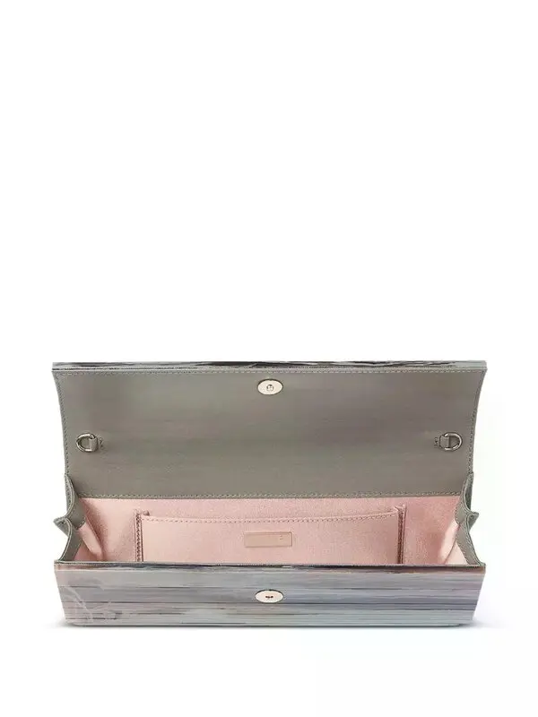 JIMMY CHOO Sweetie Ribbed Clutch Bag - Grey