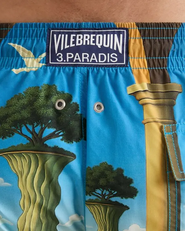 Vilebrequin X 3.paradis Printed Swim Trunks - Blue