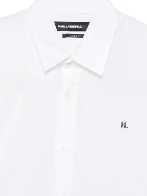 Karl Lagerfeld Logo-plaque Loose-fit Shirt