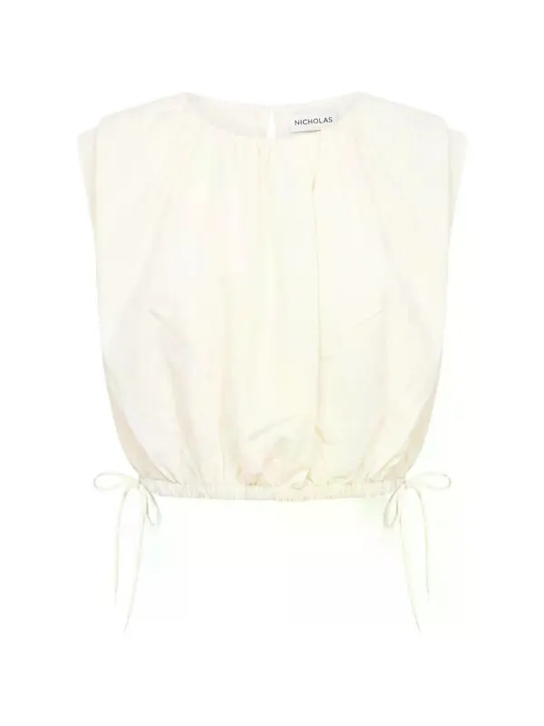 NICHOLAS Aila Sleeveless Crop Top - Neutrals