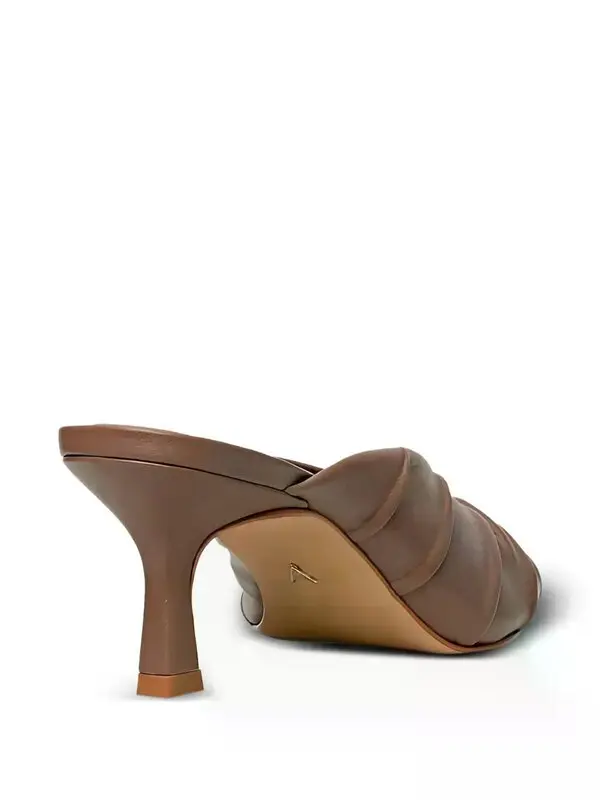 ANDREA CARRANO Ruched Effect Sandals - Brown