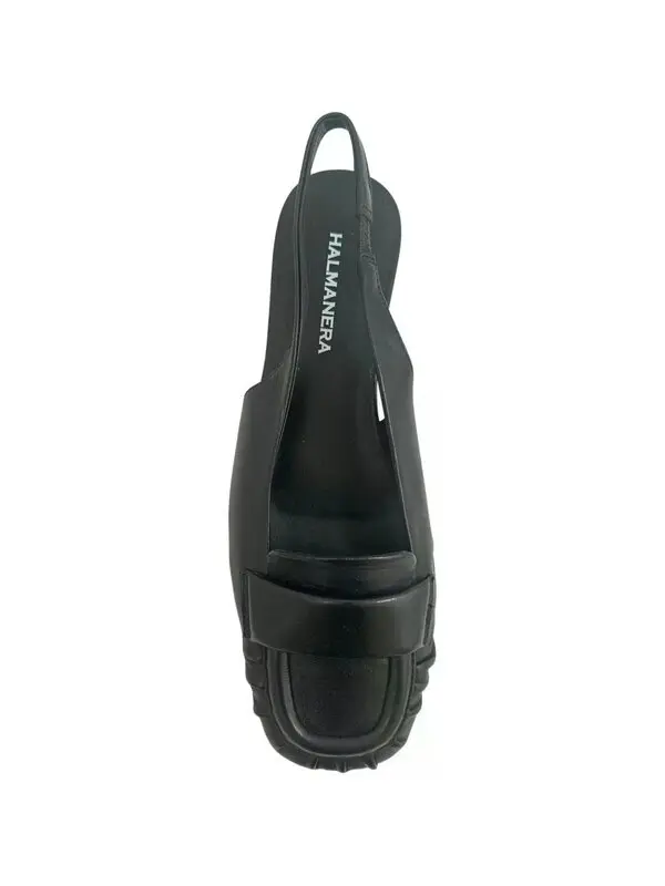 HALMANERA Ruched Slingback Mules