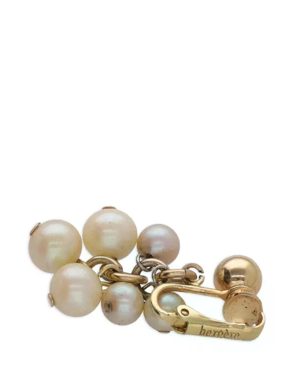 BERGÈRE Faux-pearl Cluster Drop Earrings