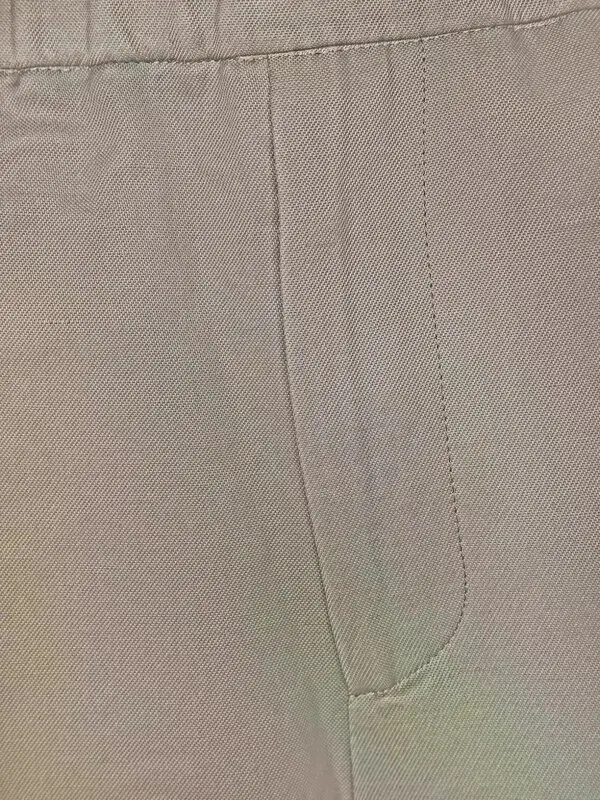 COSTUMEIN Elasticated Waistband Pressed-crease Trousers
