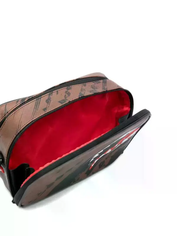 SPRAYGROUND Shark Mouth Checkered Clutch Bag