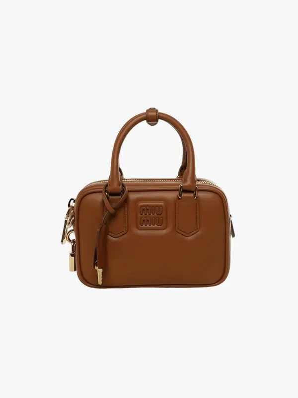 Miu Miu Softy Padded Bag - Cognac