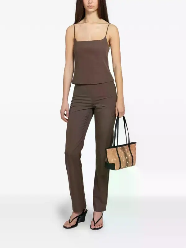 ST. AGNI Fawn Leather Tote Bag